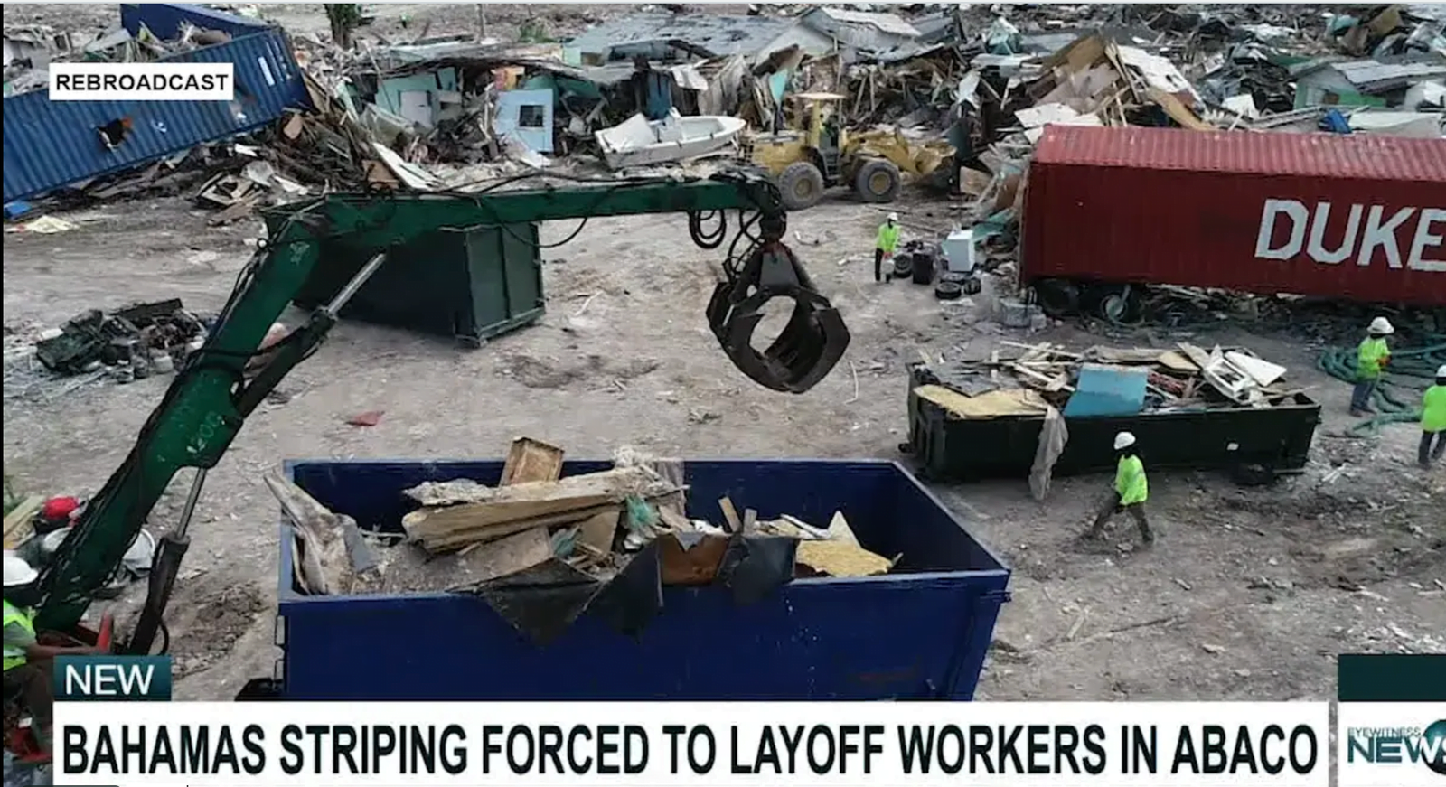 BAHAMAS STRIPING FORCED TO LAYOFF WORKERS IN ABACO – Eye Witness News