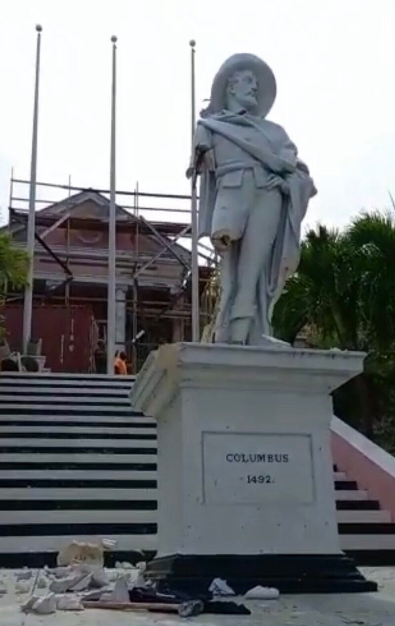 BYE FOR NOW: Christopher Columbus statue in storage – Eye Witness News